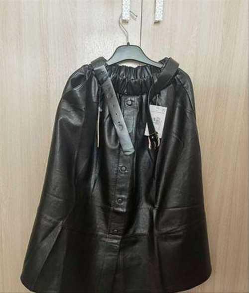Юбка из экокожи