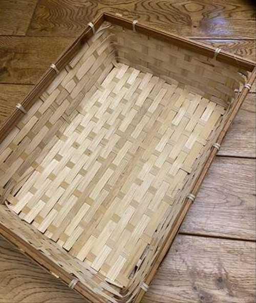 Корзинка плетеная из бамбука