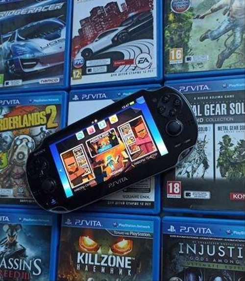 Sony PS Vita 1008 прошитая с играми на карте
