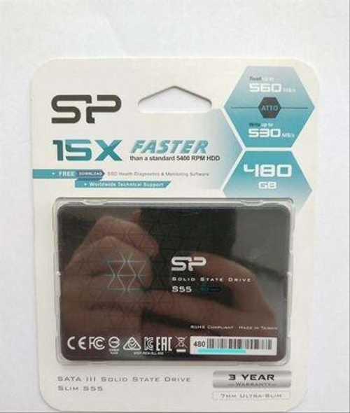 SSD Silicon Power Slim S55 480 Гб