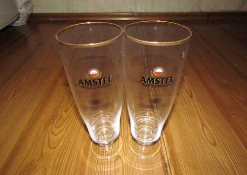 Пивные бокалы "amstel"
