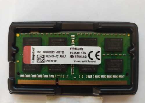 Kingston Valueram KVR16LS11/8 DDR3L