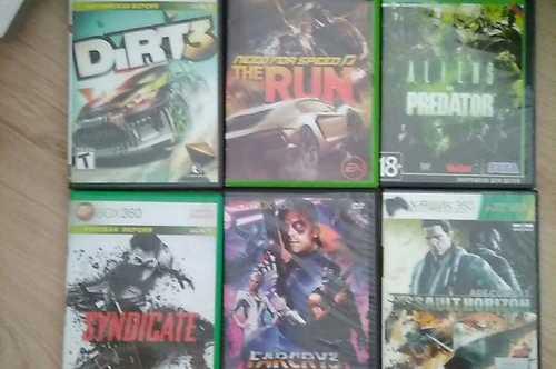 Xbox360 игры far cry,syndicate, dirt 3