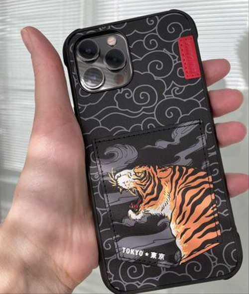 Чехол для iPhone12 pro max Skinarma densetsu tiger
