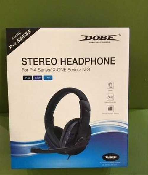 Dobe Гарнитура проводная Stereo Headphone для PS4