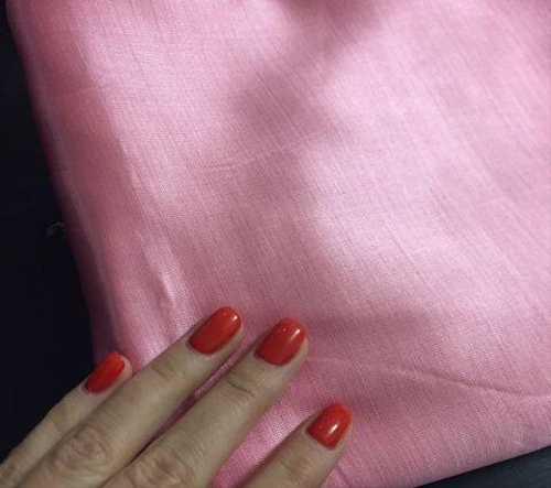 Ткань сатин нежно-розовый 7м