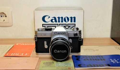 Canon FX + Canon FL 50mm 1.8 отличный с коробкой