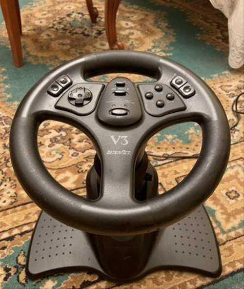 Руль и педали InterAct V3 Racing Wheel для PS1