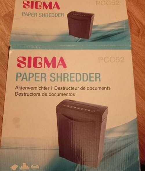 Измельчитель бумаг шредер sigma