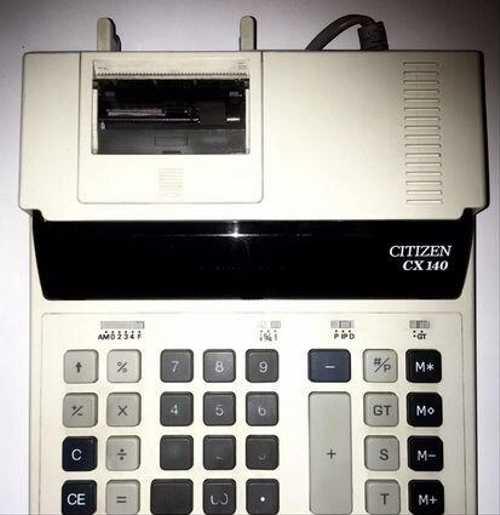 Печатающий калькулятор citizen CX 140