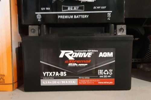 Аккумулятор RDrive extremal Silver YTX7A-BS