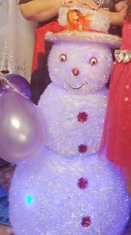Снеговик с подсветкой