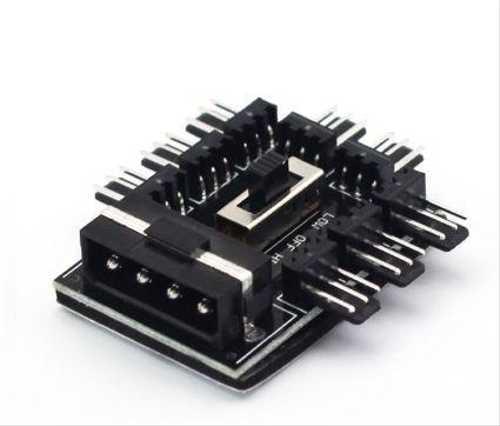 Переходник для вентиляторов Molex- 8x3(4) pin