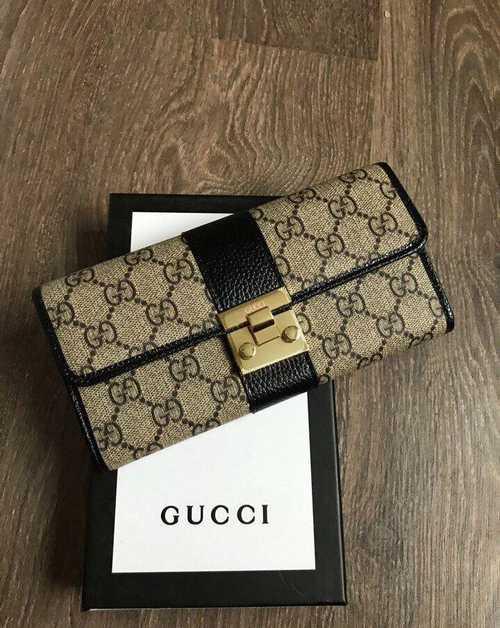 Кошелек Gucci padlock Черный