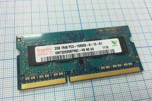 Оперативная память DDR3 2Gb Hynix 1Rx8 PC3-10600