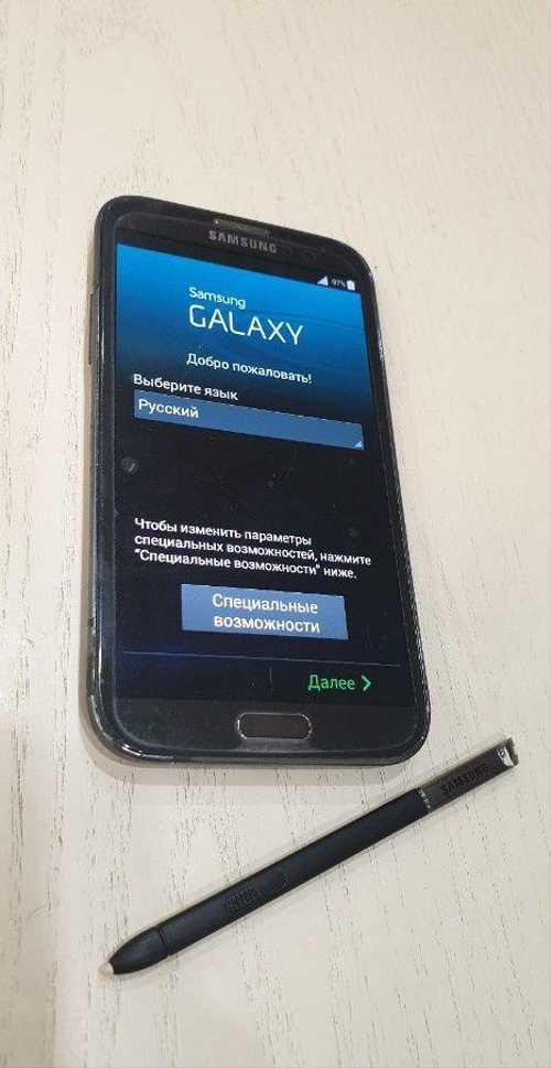 Смартфон SAMSUNG Galaxy Note 2 N-7100