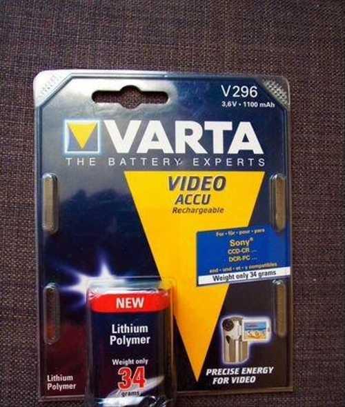 Акк. в/к Varta V296 (NP-FS11) для видекамер Sony