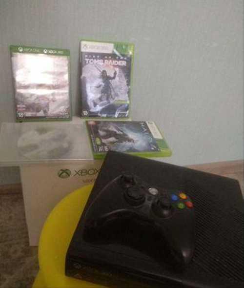 Xbox 360 500гб и 4 игры