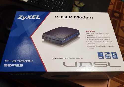 Продам vdsl модем zyxel p-870mh-c1. Новый, не испо