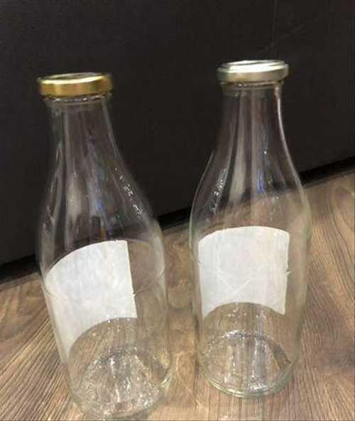 Бутылка стеклянная 1л с крышкой