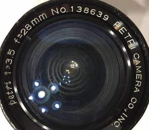 Объектив Petri Camera, Япония f28