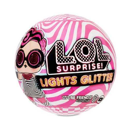 Лол светящаяся L.O.L. Surprise Lights Glitter ориг