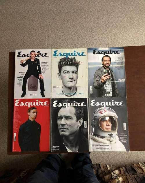Журналы мужские Esquire 6 шт