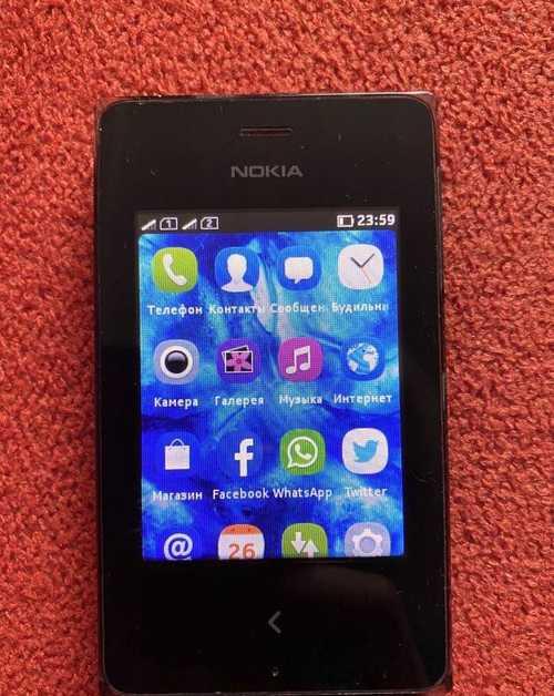 Телефон Nokia Asha 500 dual sim