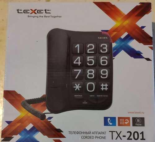 Телефон домашний teXet tx-201