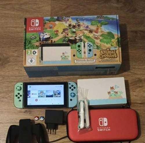 Nintendo Switch Lite animal Crossing Edition купить.
