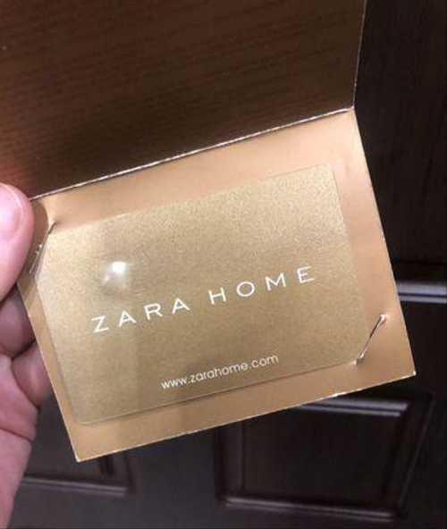 Подарочный сертификат zara home на 10.000
