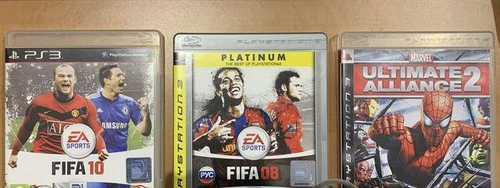 Fifa10, fifa08, Ultimate Alliance 2 на PS3