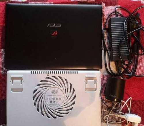 Ноутбук asus G550J, охлаждающая подставка, колонка