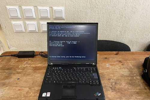 Ноутбуке Ibm thinkpad t60