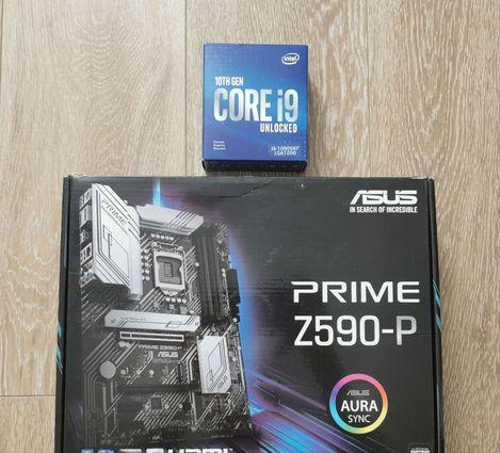 Новый комплект i9-10900kf+Z590-P Asus Prime