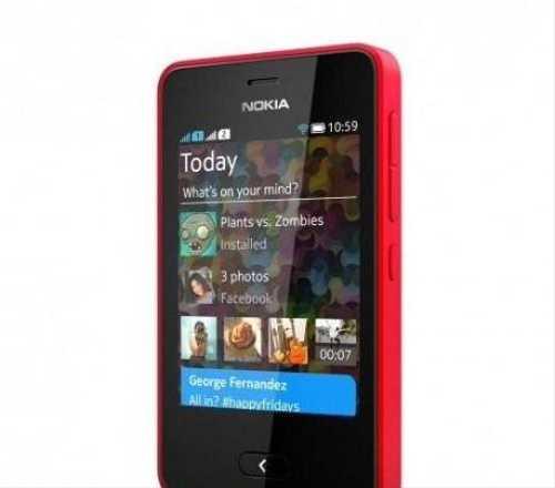 Nokia Asha 501 Dual Sim Bright Red