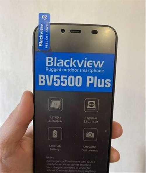 Смартфон Blackview BV5500 Plus 3/32 гб