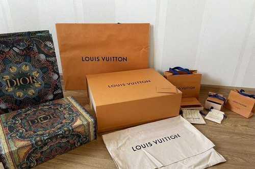 Пекет, коробка Louis Vuitton, Dior. Оригинал