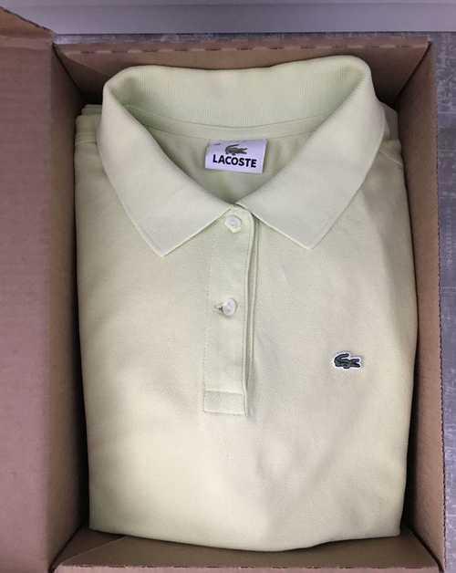 Поло Lacoste L1212 Classic fit цвет Lime