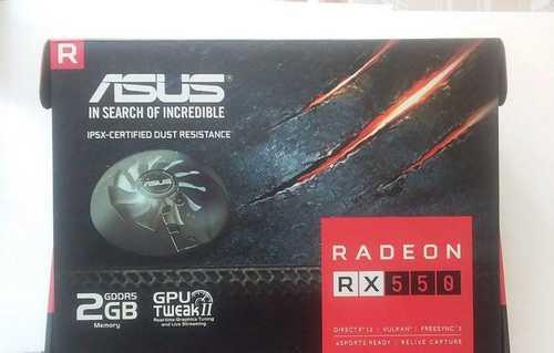 Новая Видеокарта Asus Radeon RX 550 2GB