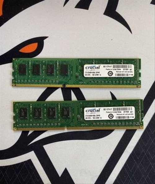 Оперативная память Crucial DDR 3 8gb(2x 4гб)