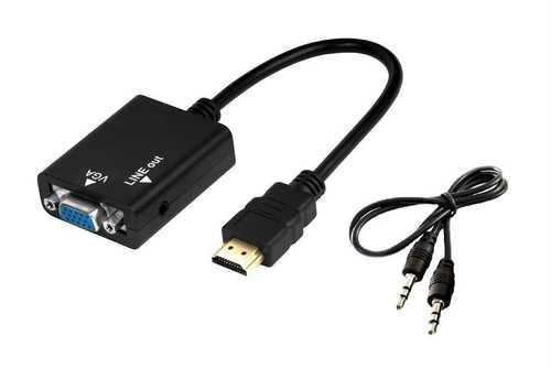 Hdmi - Vga переходник с аудио разъемом, новый