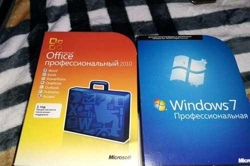 Коробочная версия Ms Win7 и Ms office2010