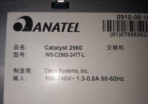 Cisco catalyst ws-c2960-24tt-l