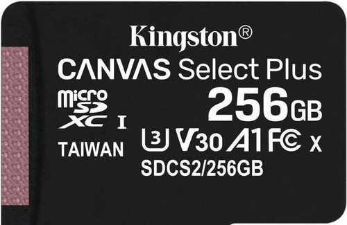Карта памяти microsdxc Kingston 256GB новая