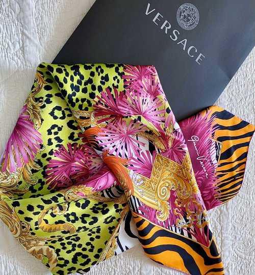 Платок Versace оригинал нов сезон, Tropical Jungle