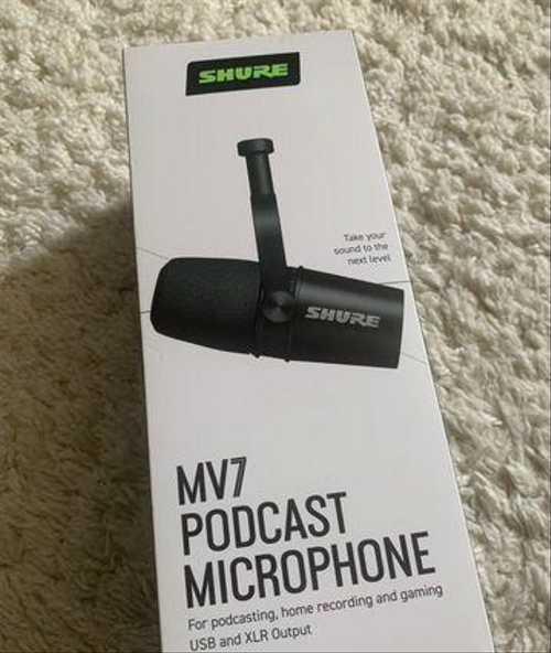 Микрофон Shure MV7 новый
