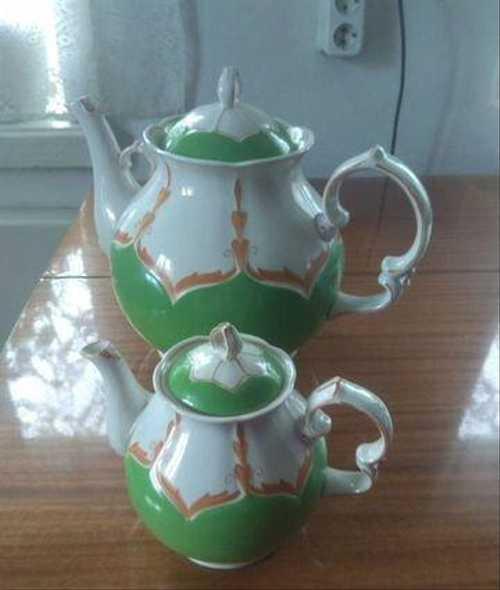 Набор фарфоровых чайников, СССР