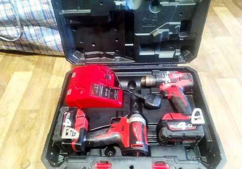 Набор Milwaukee M18 cblpp2A-402C шуруповерт гайков