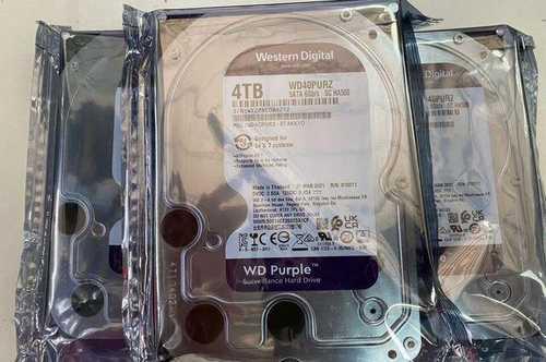 Новый жесткий диск WD Purple 4 tb WD40purz